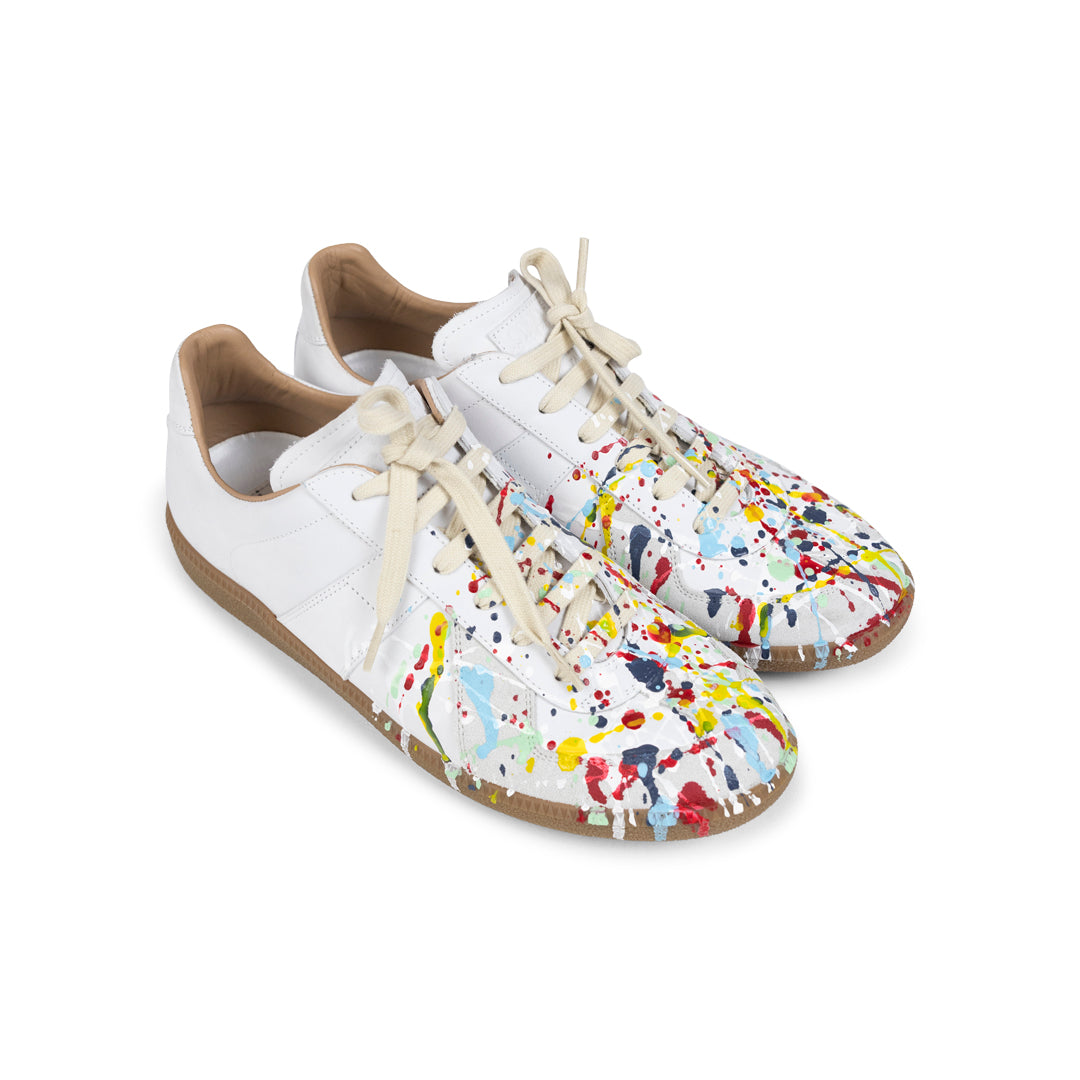 PAINT SPLATTER LOW-TOP REPLICA SNEAKER – ANSH46